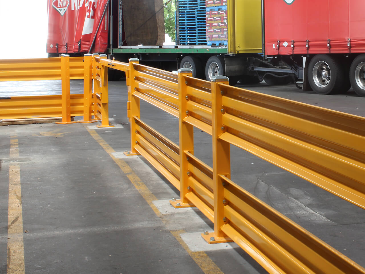 Warehouse Barrier Solutions - Flexible and Steel Barrier | Astrolift NZ