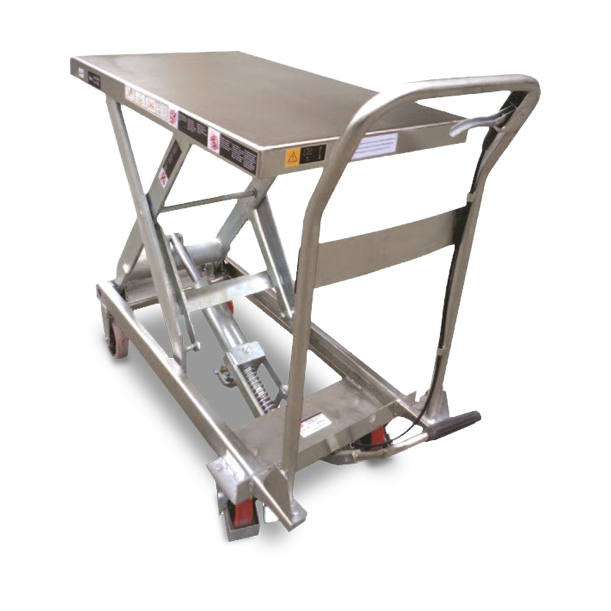 Mobile Scissor Lift Trolley (Stainless Steel) | Mobile Lift Tables ...