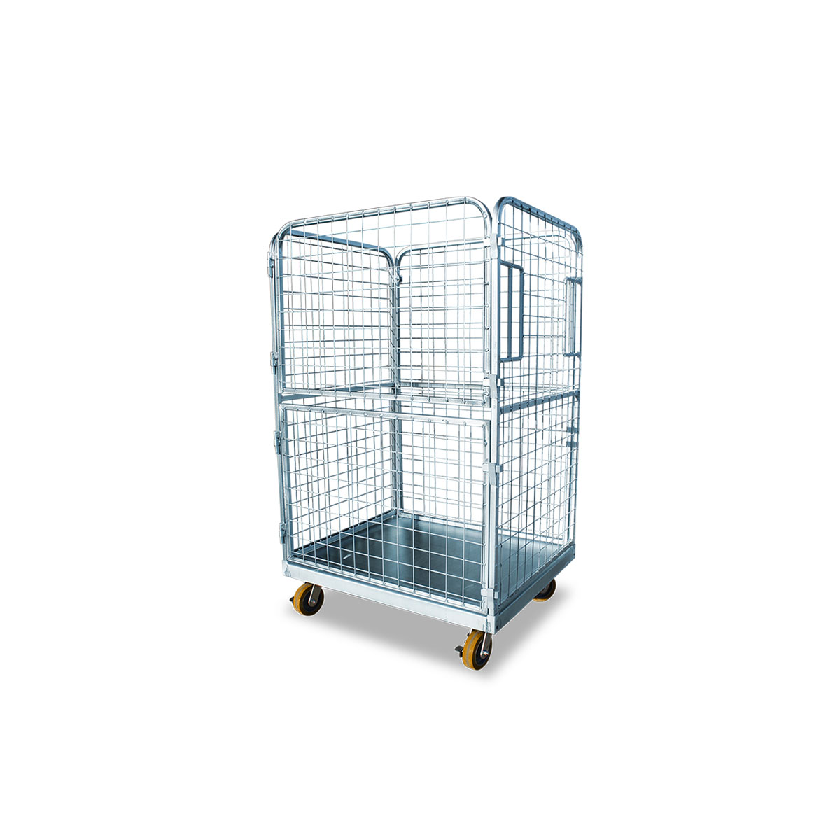Dual Door Cage Trolley | Zinc Cage Trolleys | Astrolift NZ | Cage ...