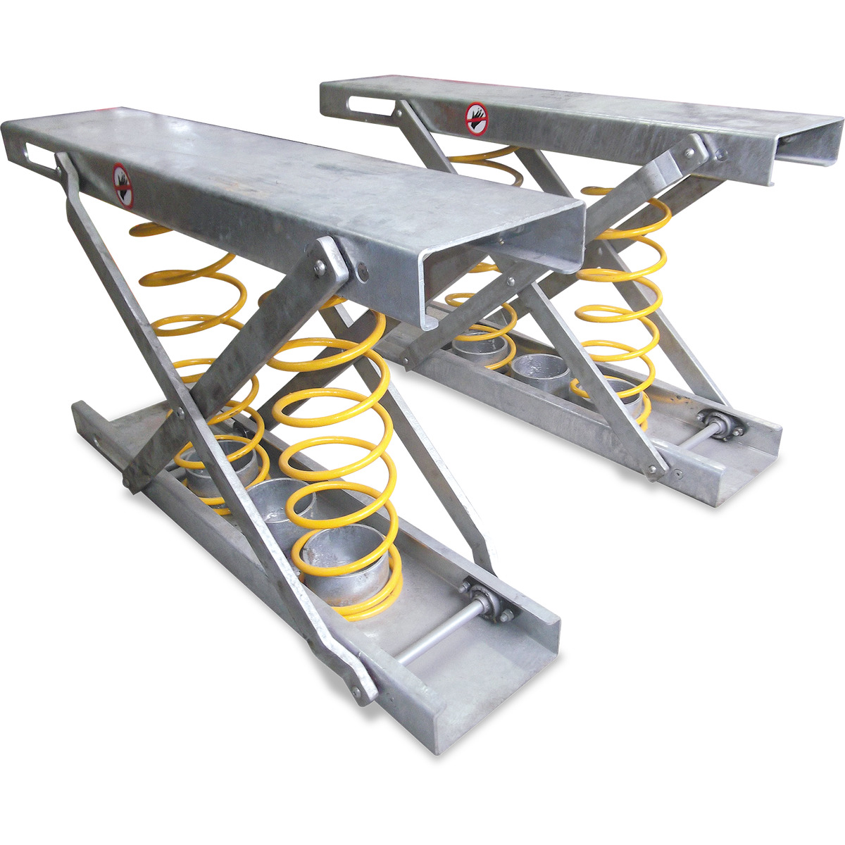 Timber Bearers (Spring - Galvanised) | Scissor Lift Tables | Astrolift