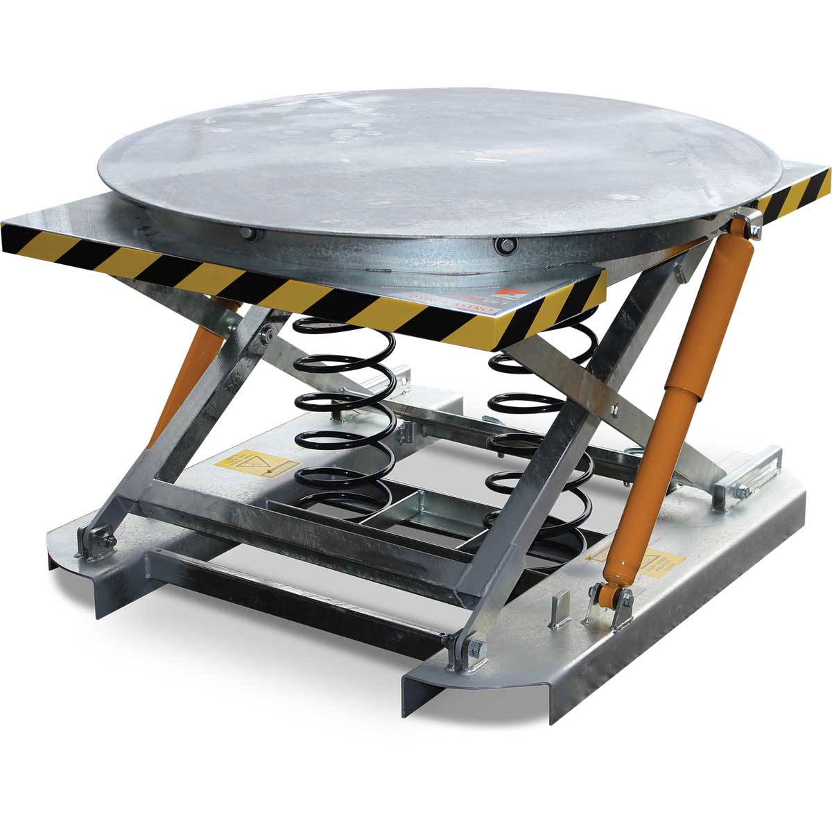 Pallet Scissor Lift Table (Spring - Galvanised) | Spring-Loaded Lift ...
