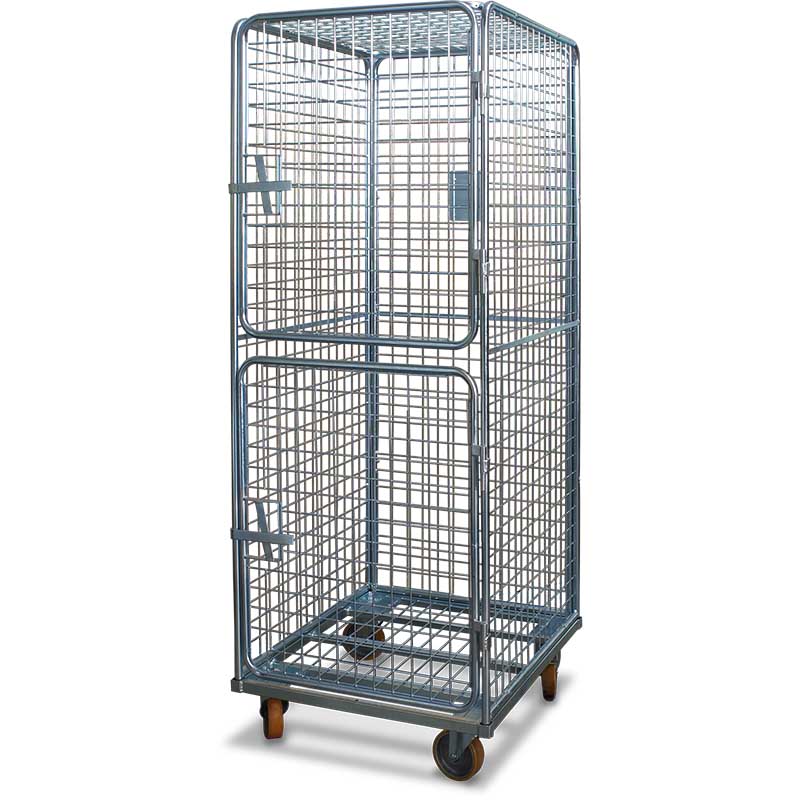 Dual Door Cage Trolley | Cage Trolleys | Astrolift NZ | Cage Trolleys ...