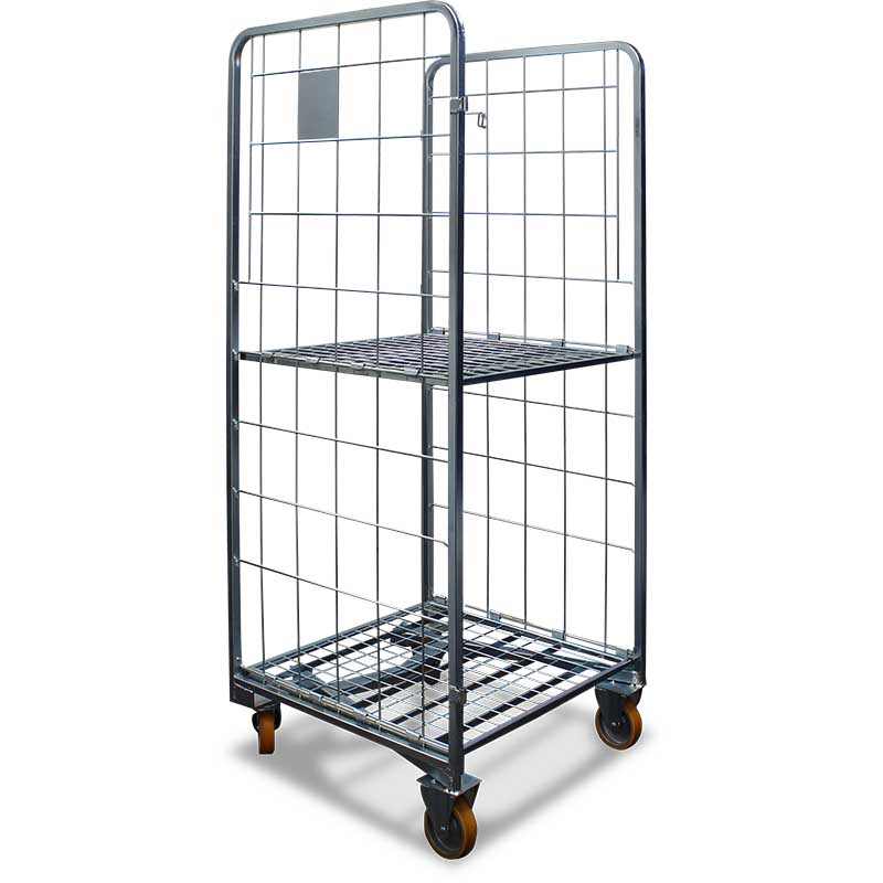 Two Sided Cage Trolley (Nesting Trolley) | Astrolift NZ | Cage Trolleys ...