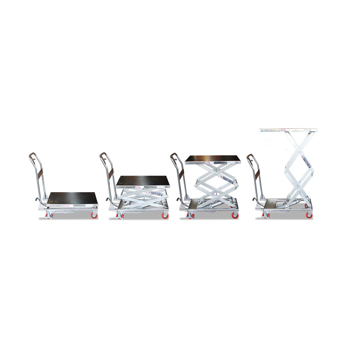 Mobile Scissor Lift Trolley Double (Stainless Steel) | Mobile Lift ...