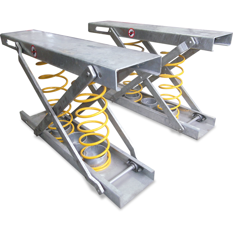Pallet Scissor Lift Table Large (Spring - Galvanised) | Spring-Loaded ...