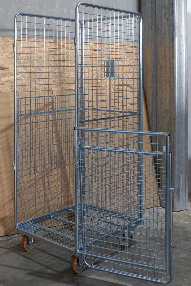 Cage Trolley (Split Door) | Cage Trolleys | Astrolift NZ | Cage ...