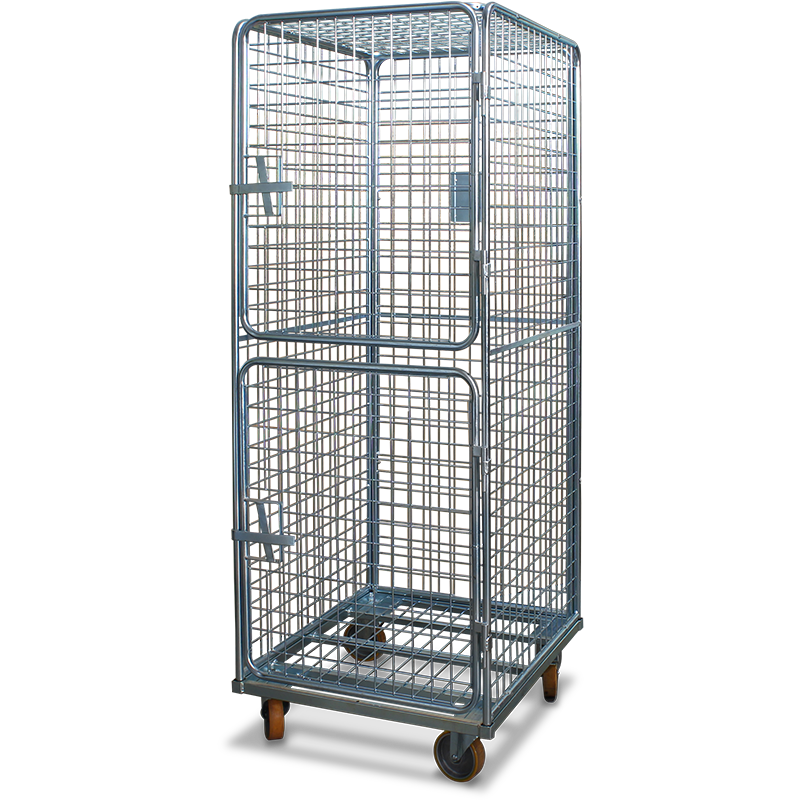 Dual Door Cage Trolley | Cage Trolleys | Astrolift NZ | Cage Trolleys ...