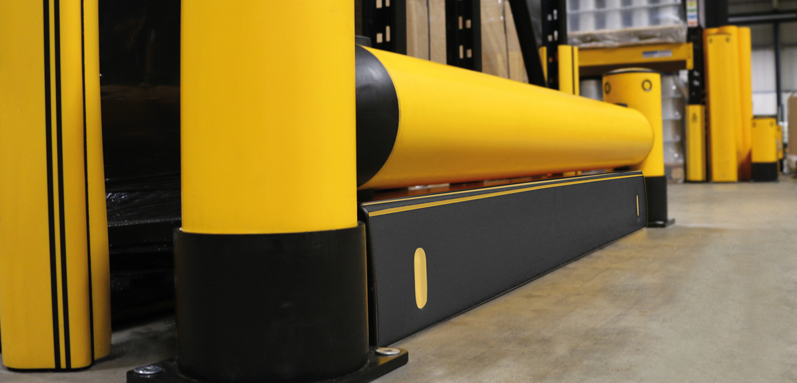 Rack-end Barrier - A-Safe (Flexible Plastic) | Traffic Barriers | Astrolift