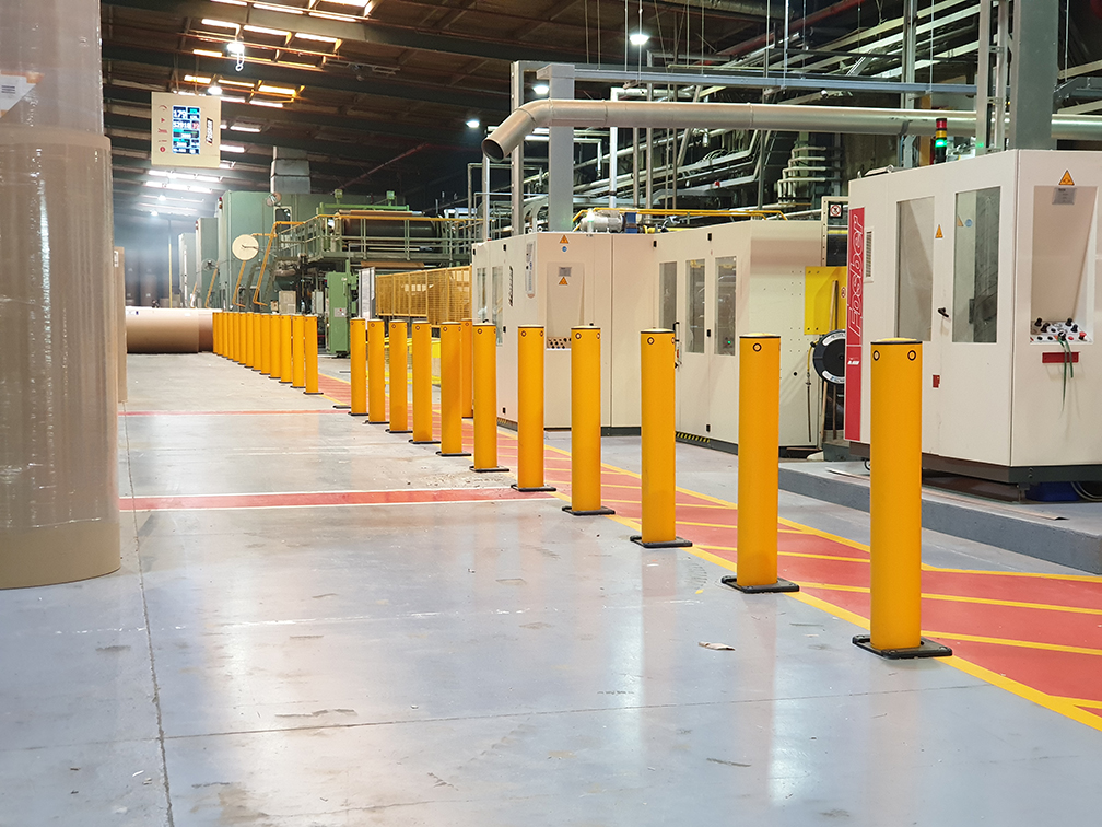 Flexible Plastic Bollards NZ | Astrolift | Bolt-down Bollards | Astrolift