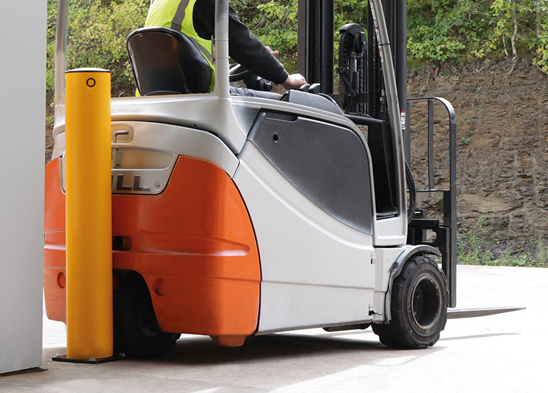 Flexible Plastic Bollards NZ | Astrolift | Bolt-down Bollards | Astrolift