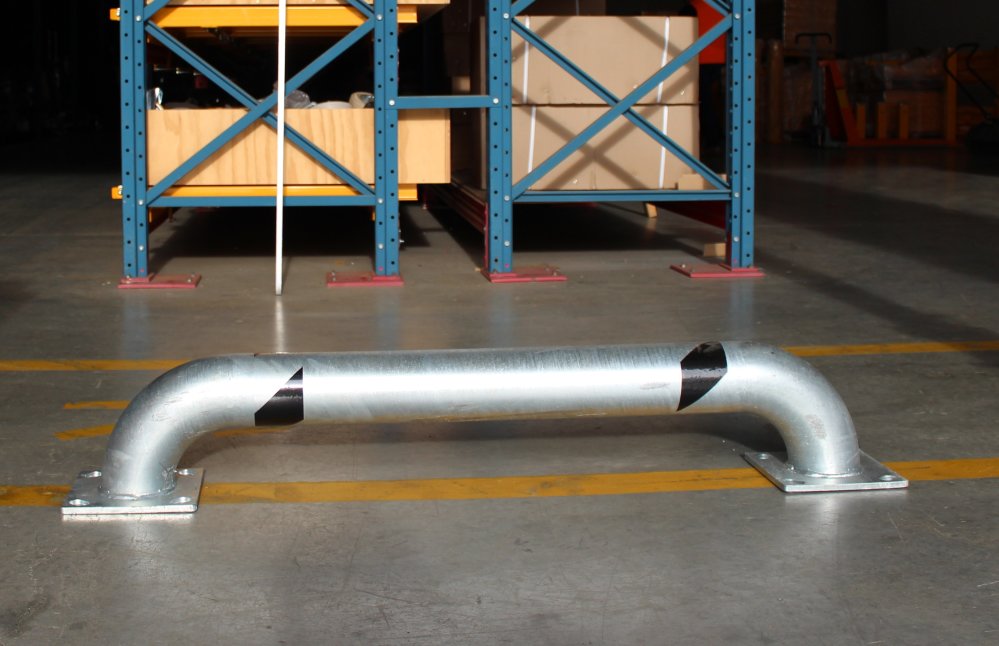 Bolt-down Bollard - Hoop (Galvanised) | Bolt-down Bollards | Astrolift