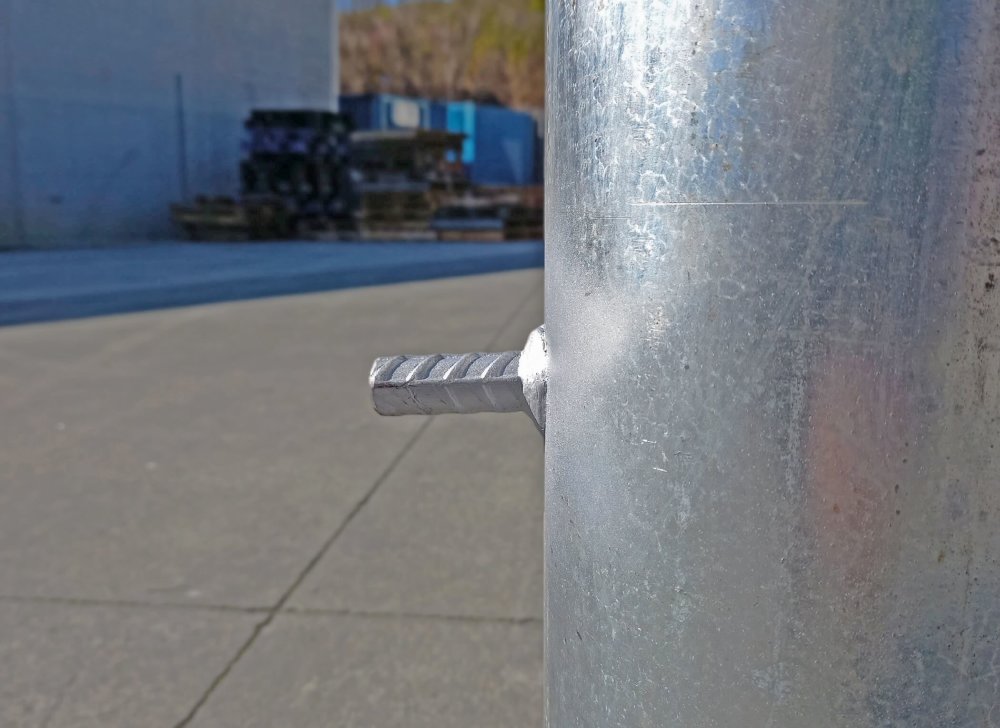 Cast-in Bollard (Galvanised) | Cast-in Bollards | Astrolift