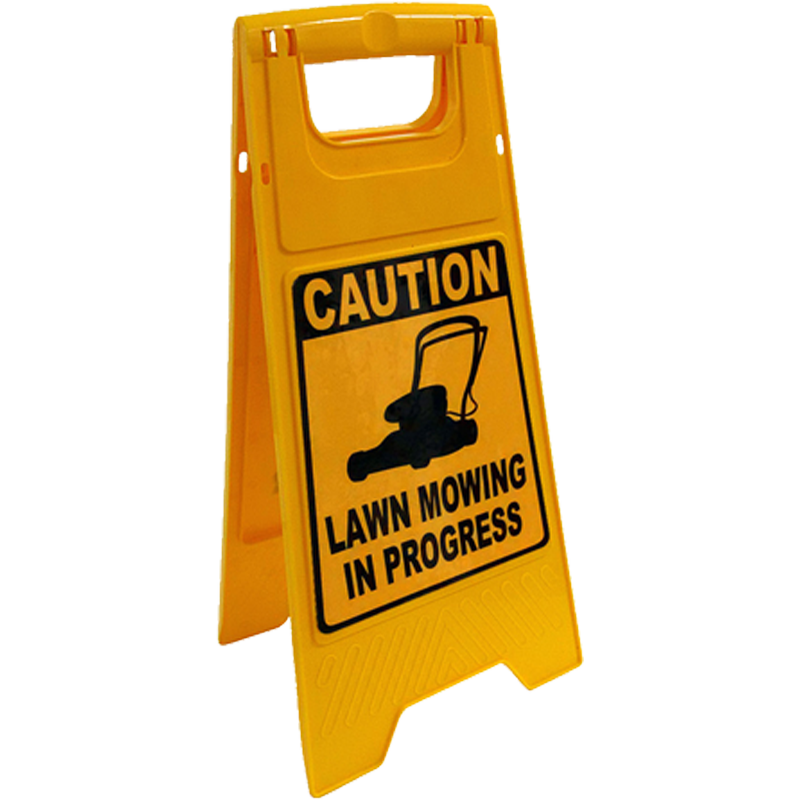 Lawn Mowing In Progress | Floor Signs | Astrolift