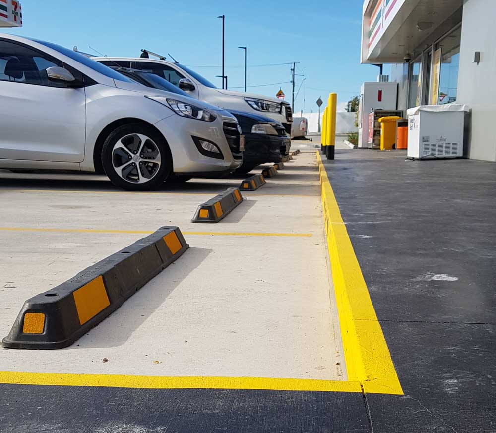 Heavy Duty Wheel Stops | Tuff Stop | Wheel Stops | Astrolift