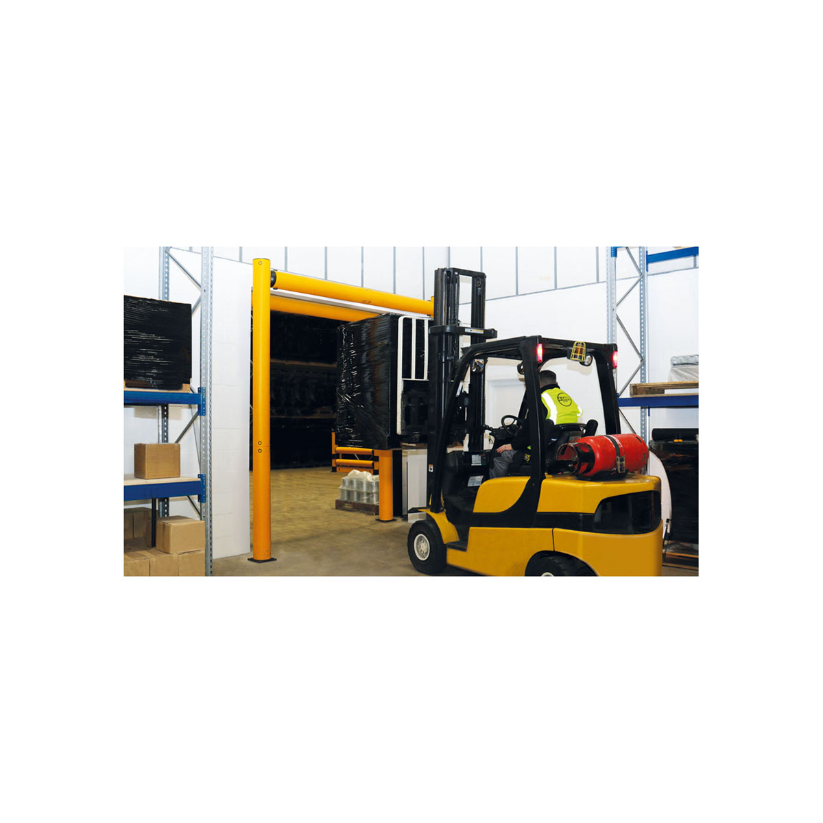 Doorway Height Restrictor Bollard | A-Safe Flexible Bollards | Doorway ...