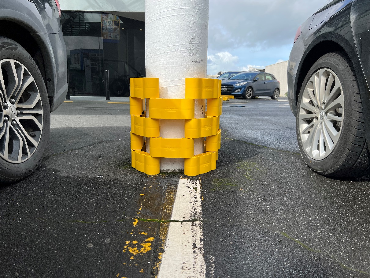 Column Protector | Heavy Duty Plastic, Modular Brick Construction ...