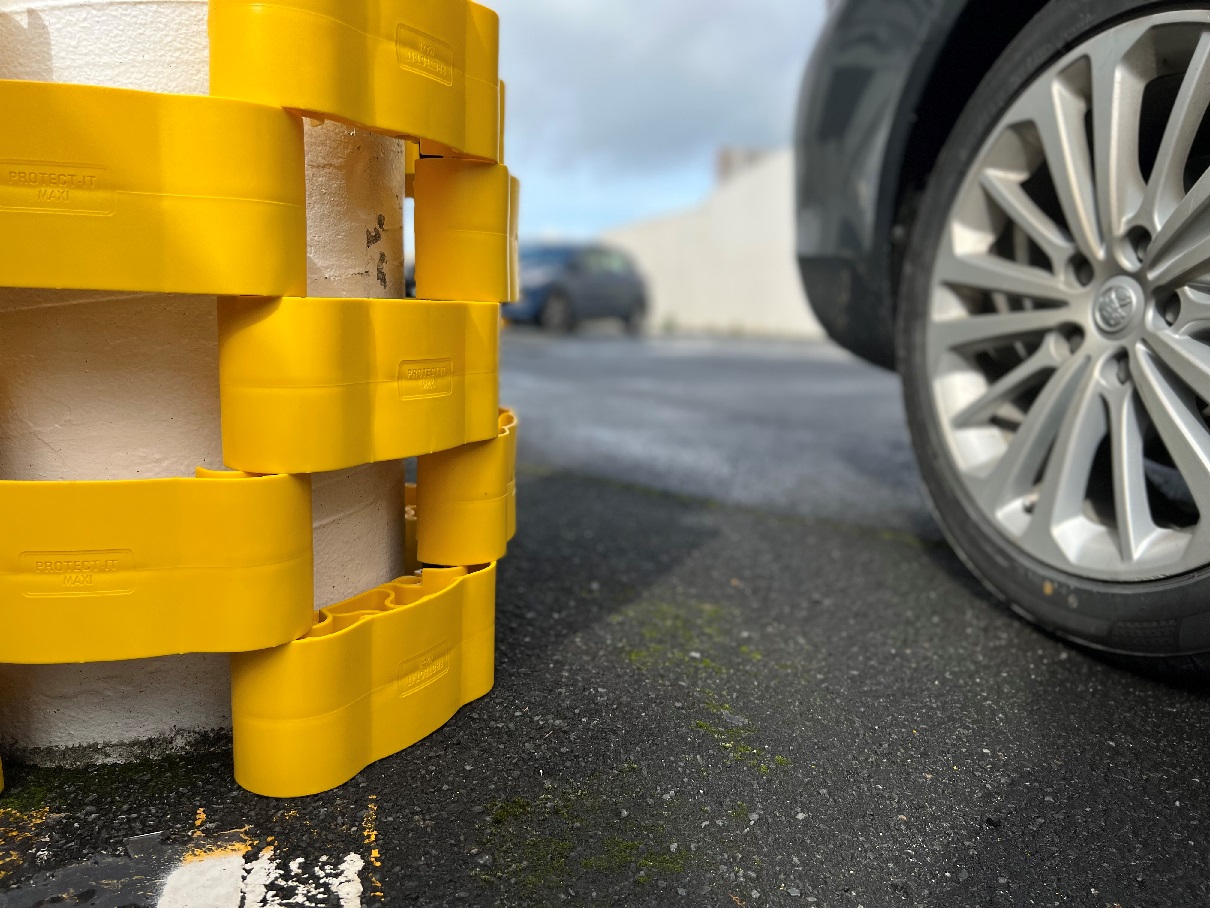 Column Protector | Heavy Duty Plastic, Modular Brick Construction ...