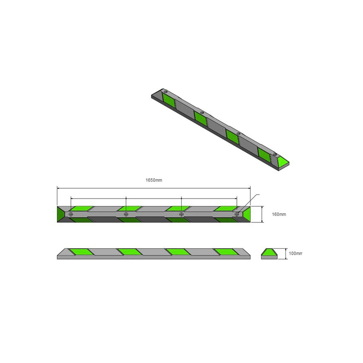 EV Zone Wheel Stop | Blue Electric Vehicle Stop | Wheel Stops | Astrolift